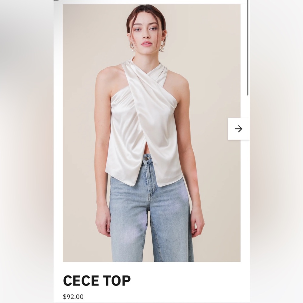 Line & Dot Cece Women's Cream Top - Gem